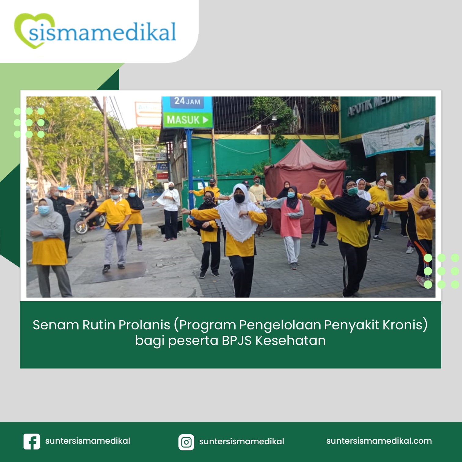 Senam Prolanis Peserta BPJS - Klinik Sunter Sisma Medikal